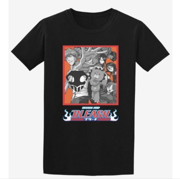 Hot Topic | Tops | Bleach Black White Collage Boyfriend Fit Girls T ...